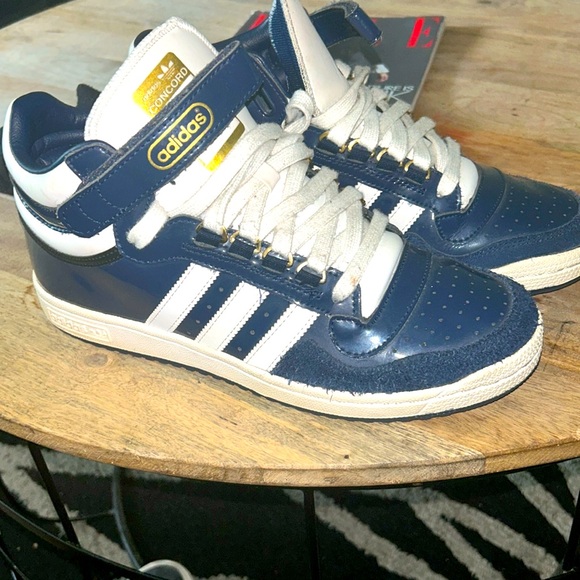 adidas | Shoes | Patten Leather Navy Blue Adidas | Poshmark